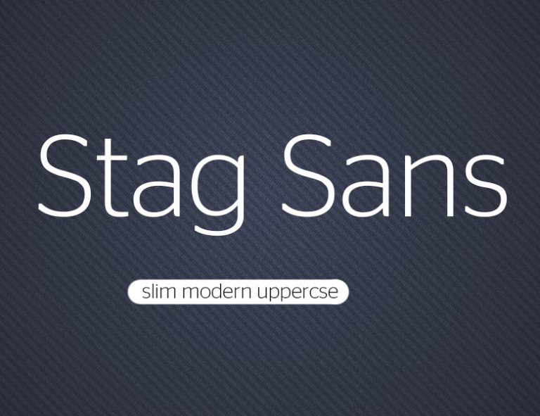 Stag Sans Light Font Download – Free Chinese Font Download
